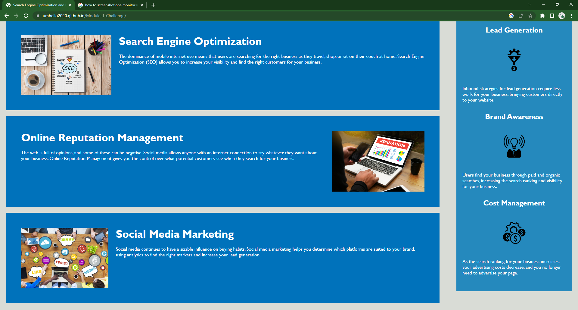 Github Umhello2020 Module 1 Challenge This Repository Is For The
