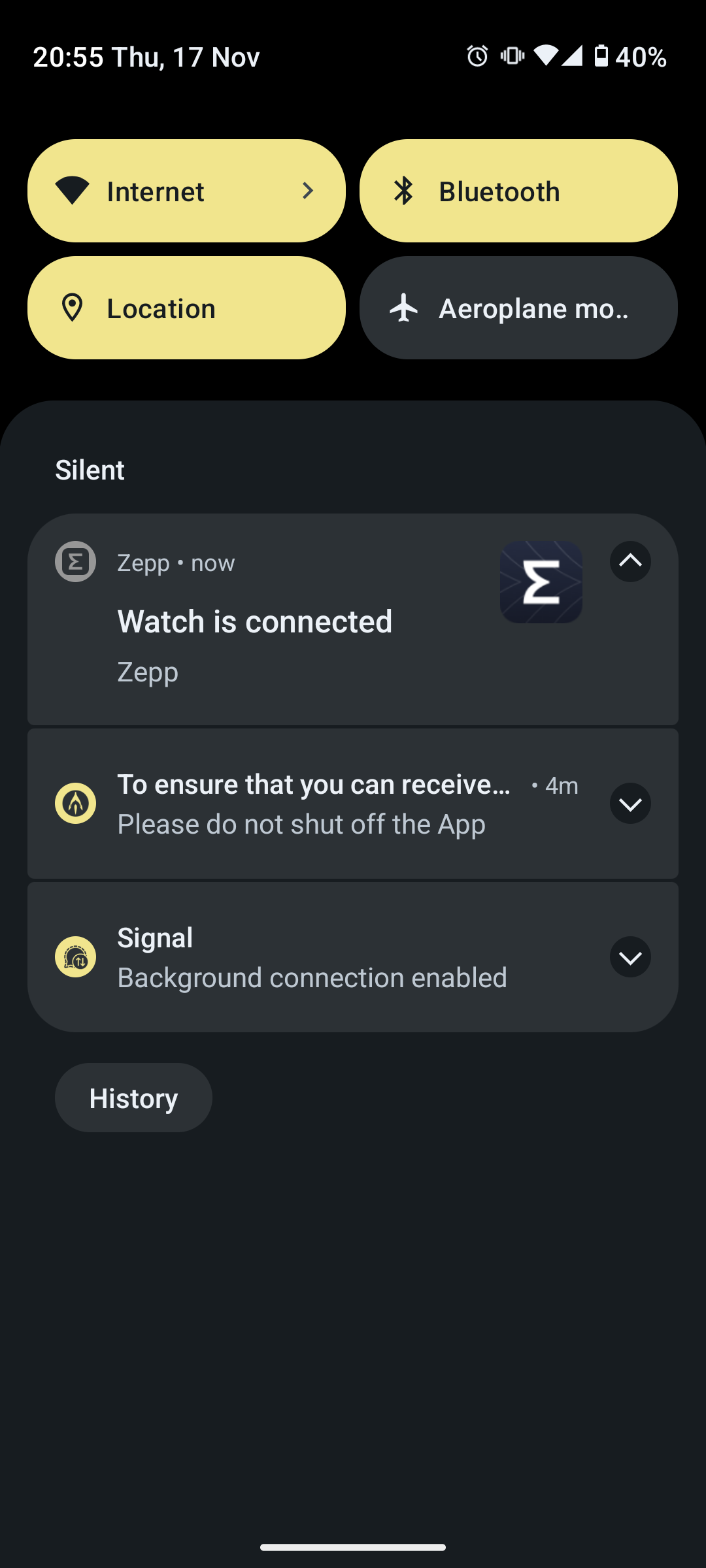 Dark theme broken on notifications when... · Issue #1706 · GrapheneOS/os-issue-tracker · GitHub