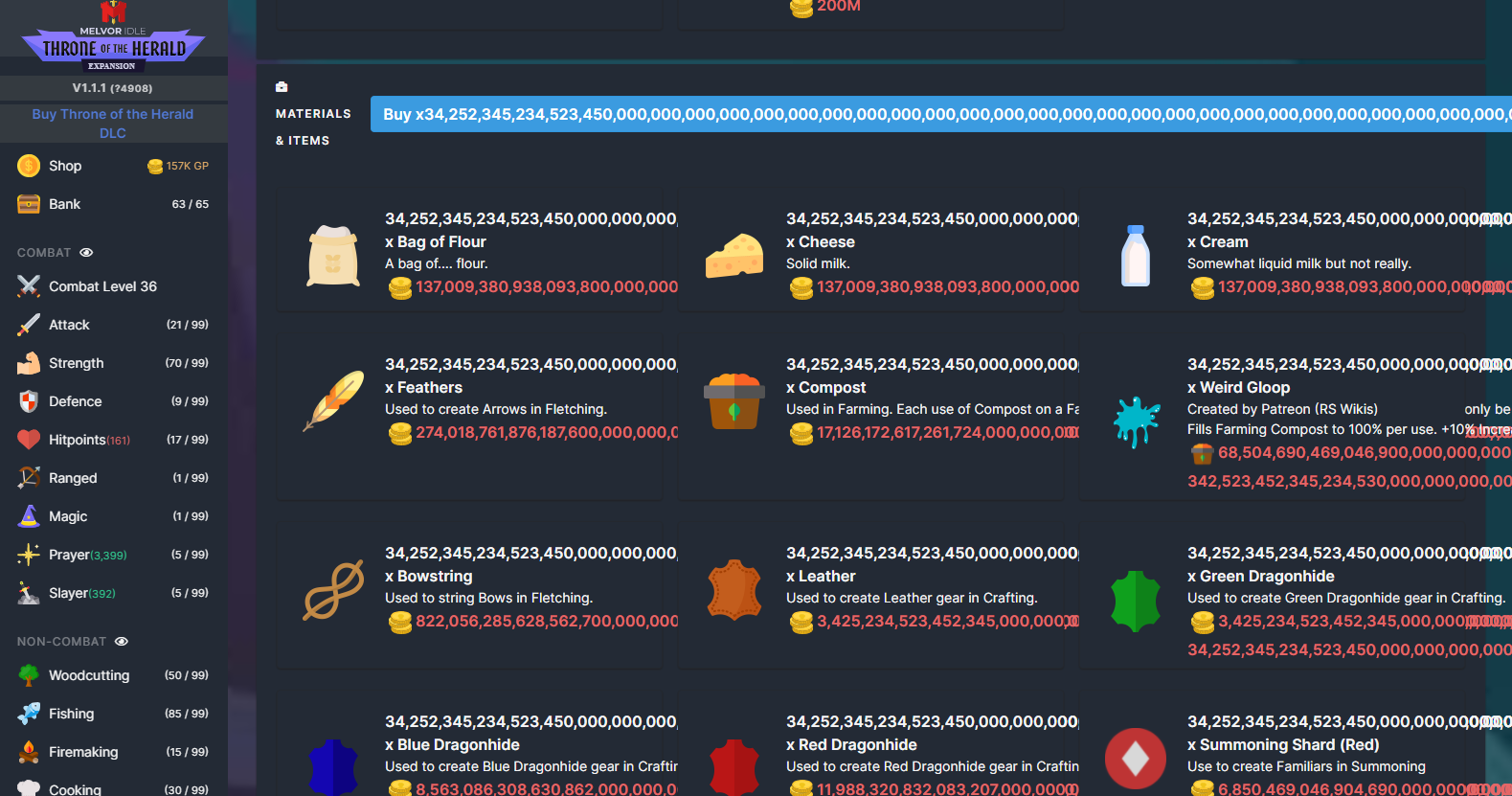 Bug Shop Buy Quantity Has No Limit And Can Become Stuck At Very Large Numbers · Issue
