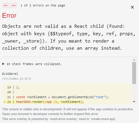 [8.4.0+] Wrapper for React doesn't work on CodeSandbox with `react@17 ...