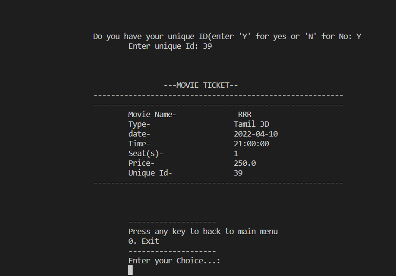 GitHub - athirashaji29/Java-Project: Movie Ticket Booking System