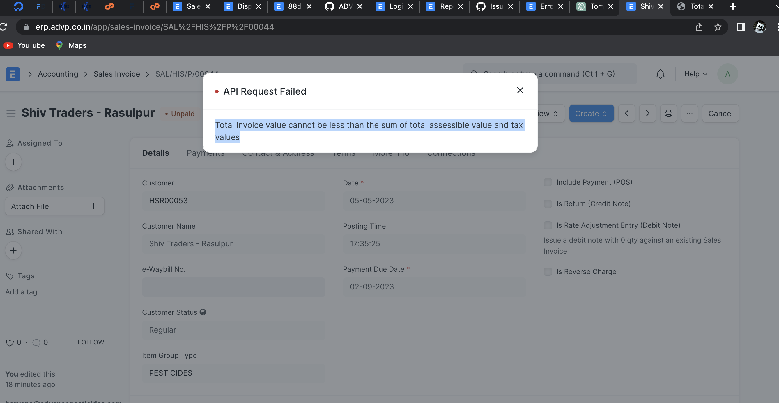 While Generating E-waybill · Issue #646 · resilient-tech/india-compliance · GitHub