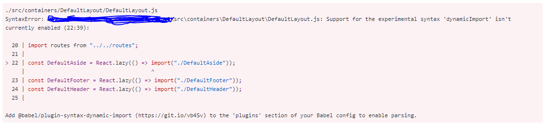 babel add plugin issue · Issue #175 · coreui/coreui-free-react-admin ... babel add plugin issue · Issue #175 · coreui/coreui-free-react-admin ...