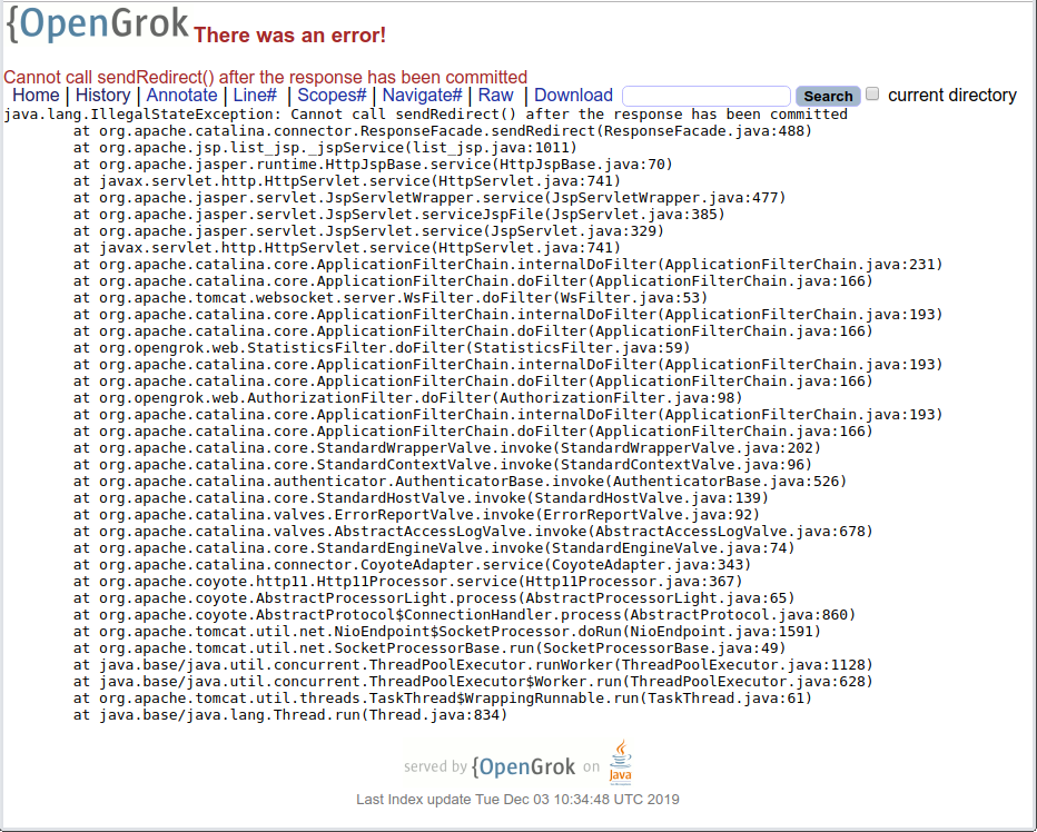 Encountered `cannot Call Sendredirect After The Response Has Been Committed` When Navigate
