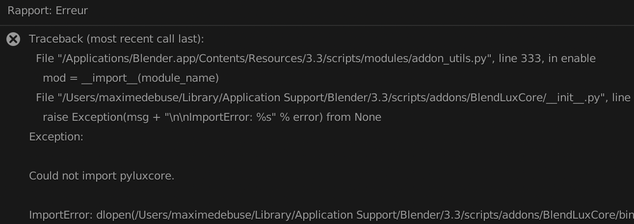 Probleme installation Luxcore Blender · Issue #795 · LuxCoreRender/BlendLuxCore · GitHub