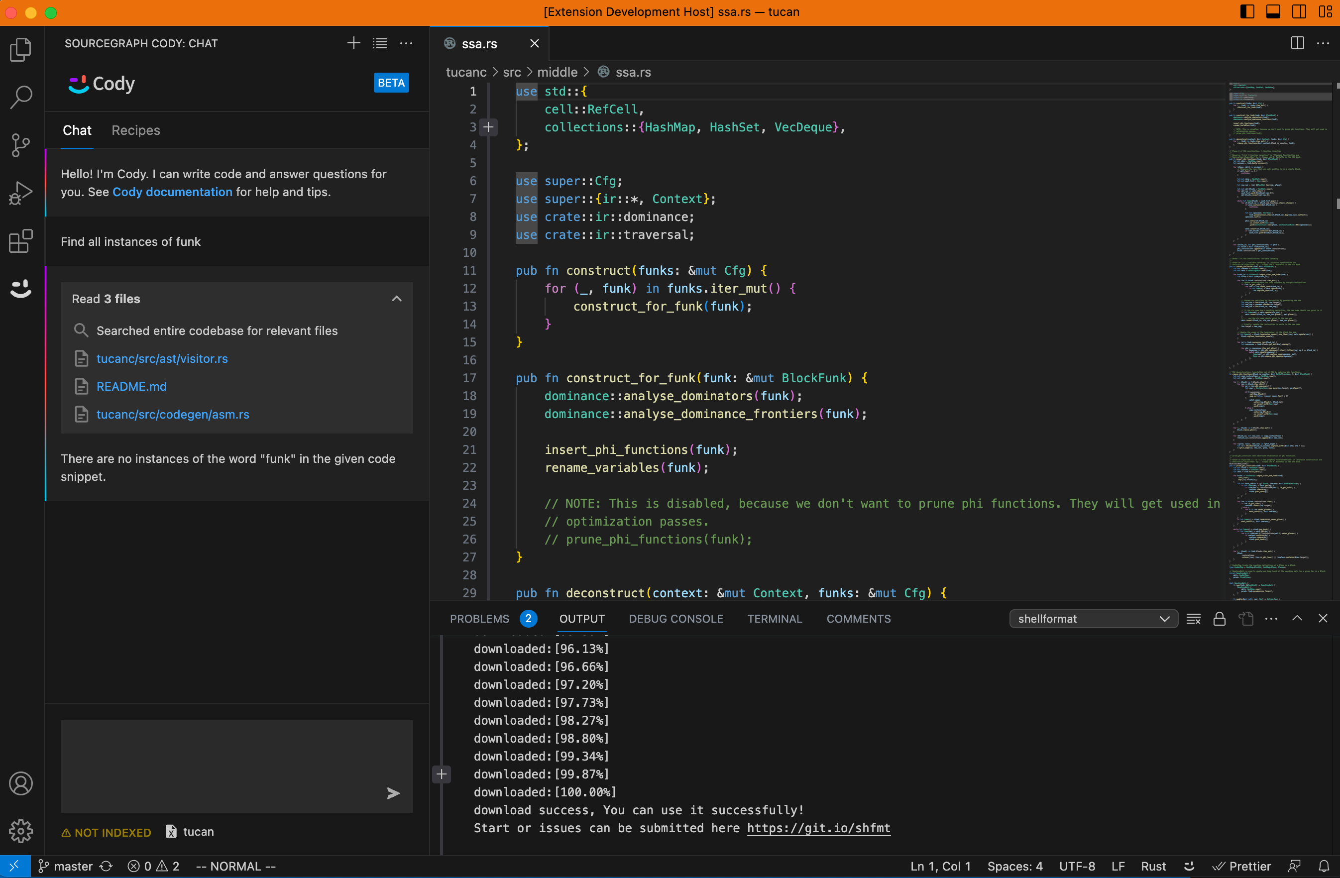 Cody doesn't know which context it has · Issue #92 · sourcegraph/cody · GitHub