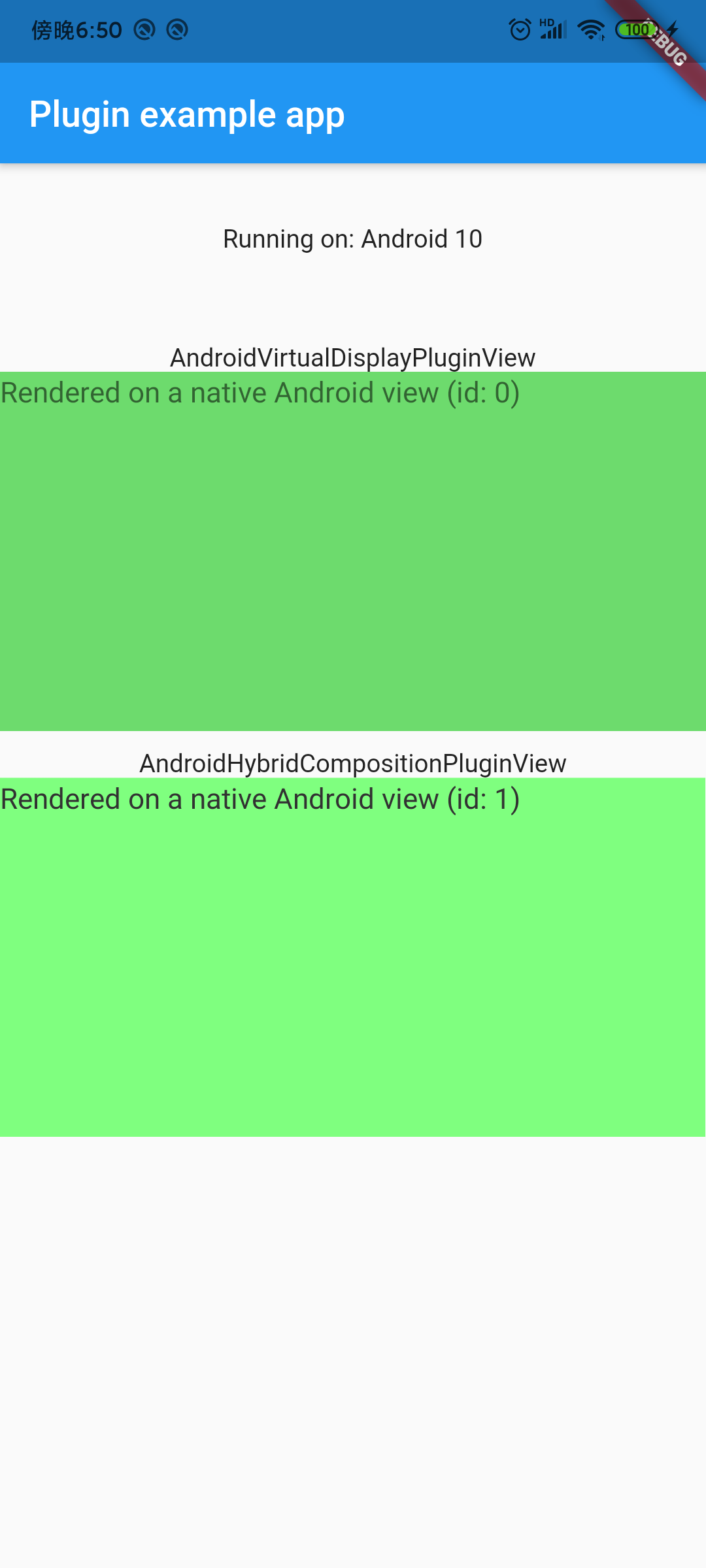 When using PlatformView, one android native view show different colors. · Issue #80116 · flutter ...