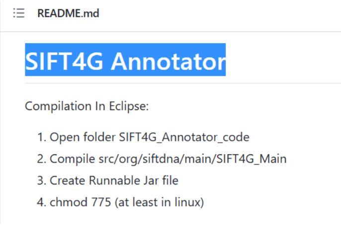 How to compile SIFT4G Annotator on linux ? · Issue #10 · pauline-ng/SIFT4G_Annotator · GitHub