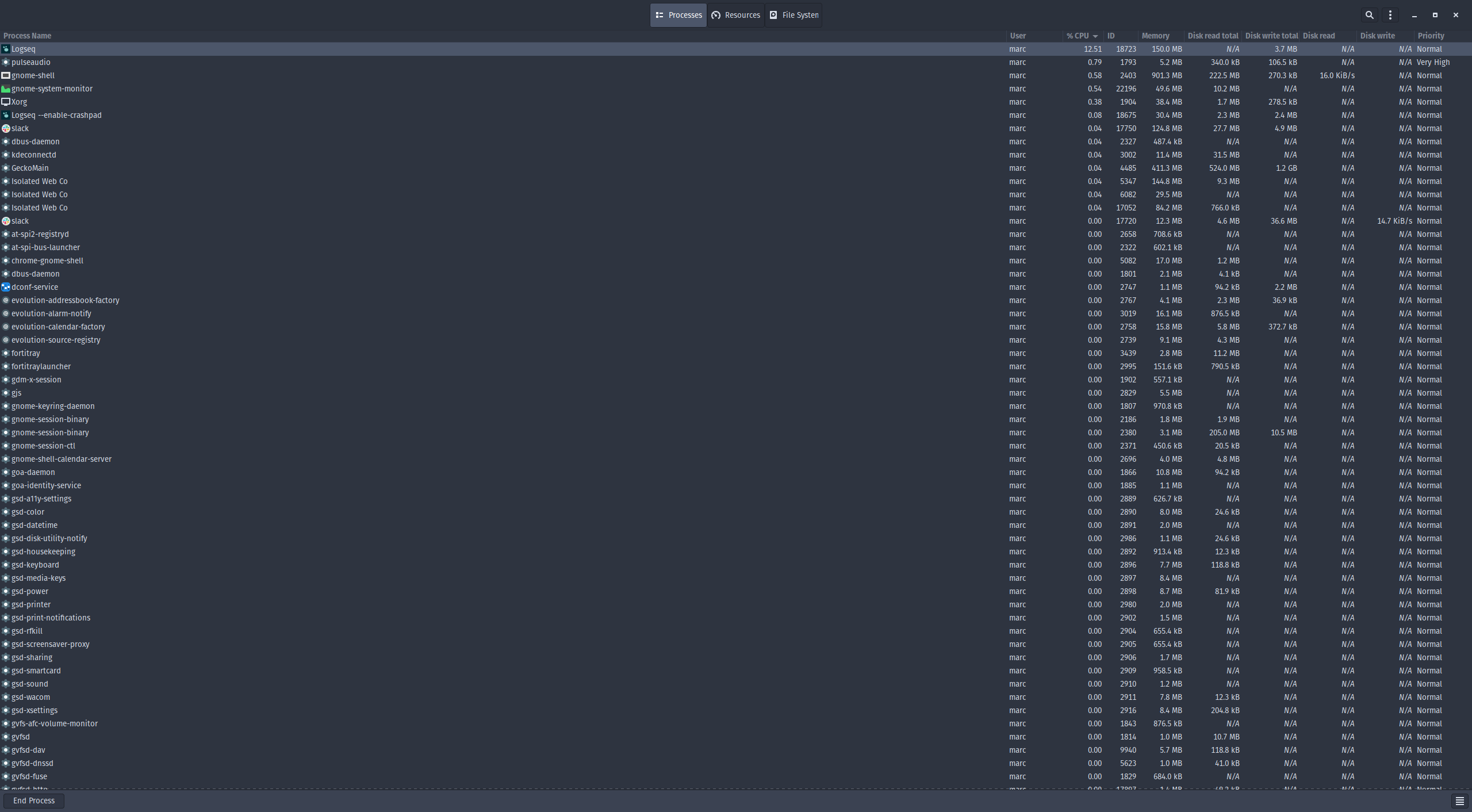 [Resolved] High CPU load in Linux (Logseq 0.5.2 ~ 0.5.4) · Issue #3421 · logseq/logseq · GitHub