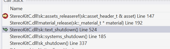 "Released too many references to asset!" or "Unimplemented asset type!" · StereoKit StereoKit ...