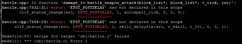 Compilation error · Issue #4643 · rathena/rathena · GitHub