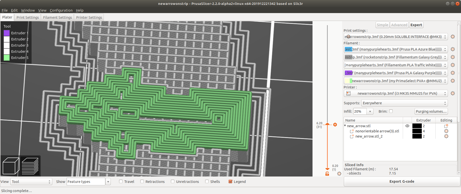 Gaps in Concentric interface layer even with "Interface pattern spacing ...