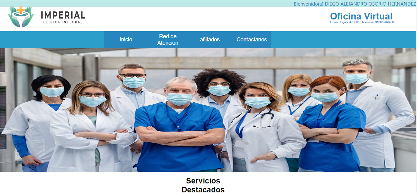 GitHub - andrewdevui/Clinica_Imperial: Sprint 3 - Primera entrega Sitio WEB Clínica Imperial