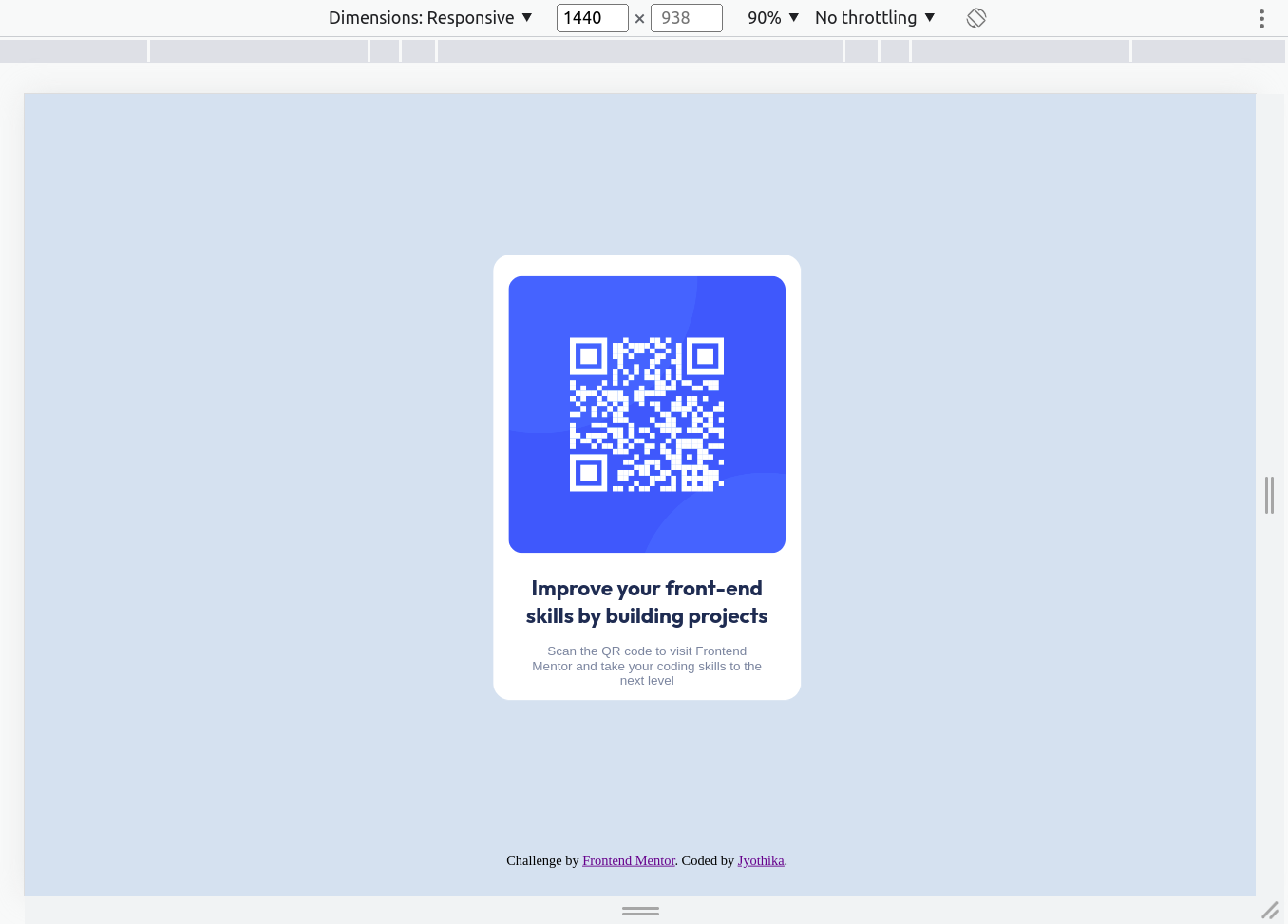 GitHub - jyothika8141/QR-code-component: The beginner's challenge in Frontend Mentor