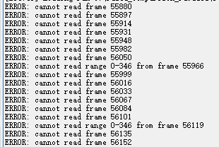 ERROR: cannot read frame 55880, cannot read range 0-346 from frame 55966 · Issue #611 ...