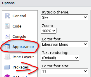 Font size for help pane is misplaced in settings · Issue #12816 · rstudio/rstudio · GitHub