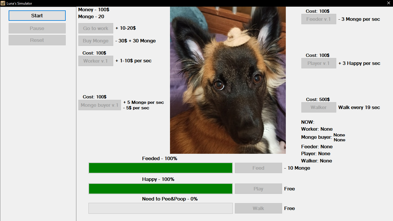 GitHub - FridayTheCat/Dog_Simulator: Кликер-симулятор жизни с собакой