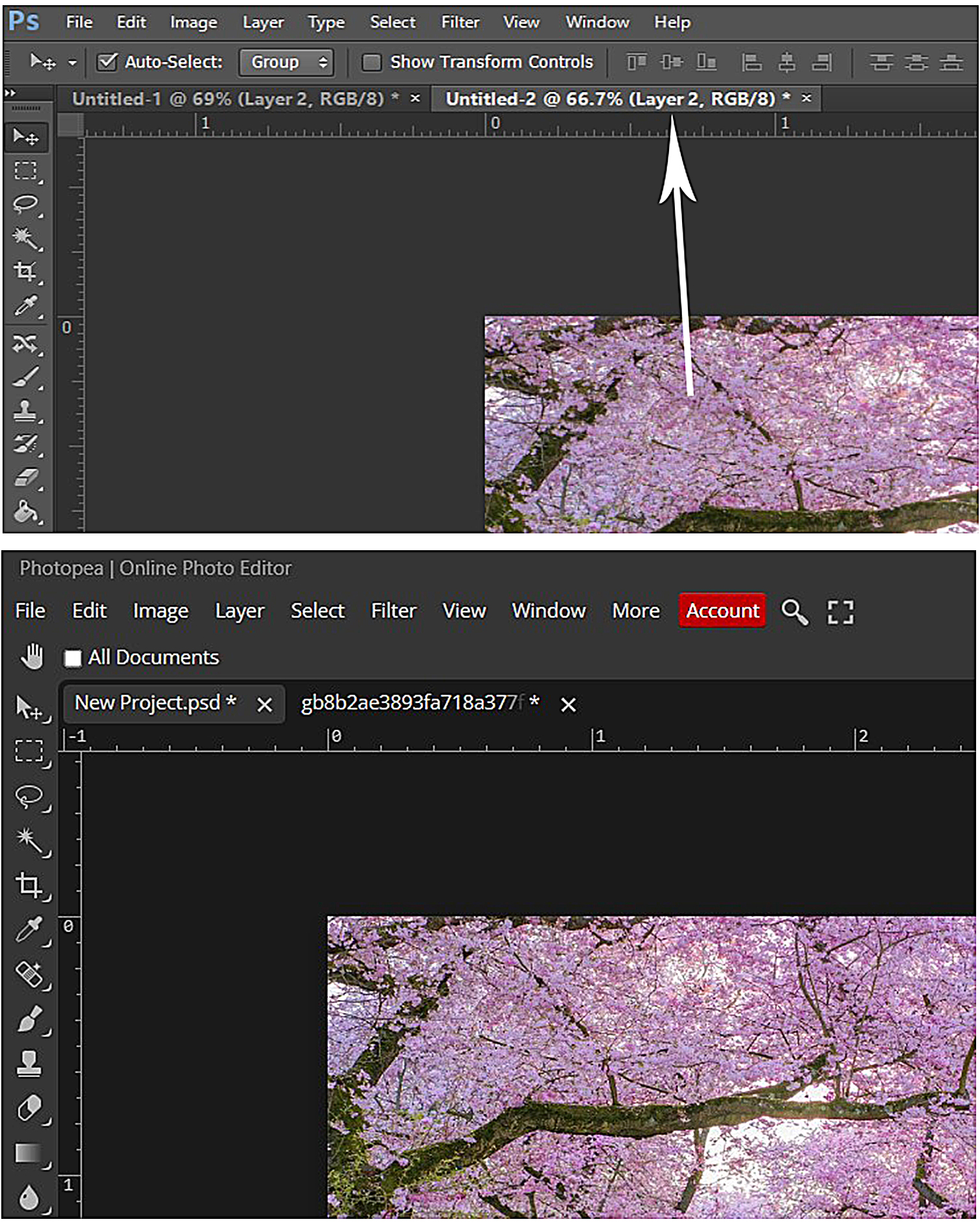 Fix color of "current" file · Issue #5453 · photopea/photopea · GitHub