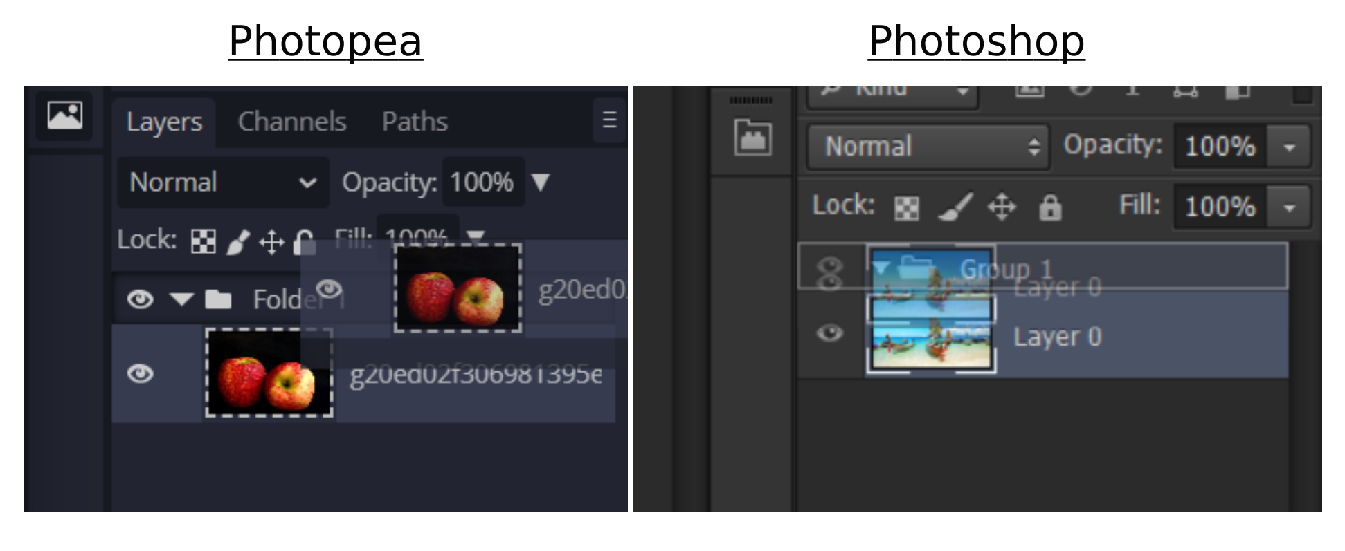 Feature Request Improve Visibility Of Folder Boundary Border · Issue 6012 · Photopea Photopea