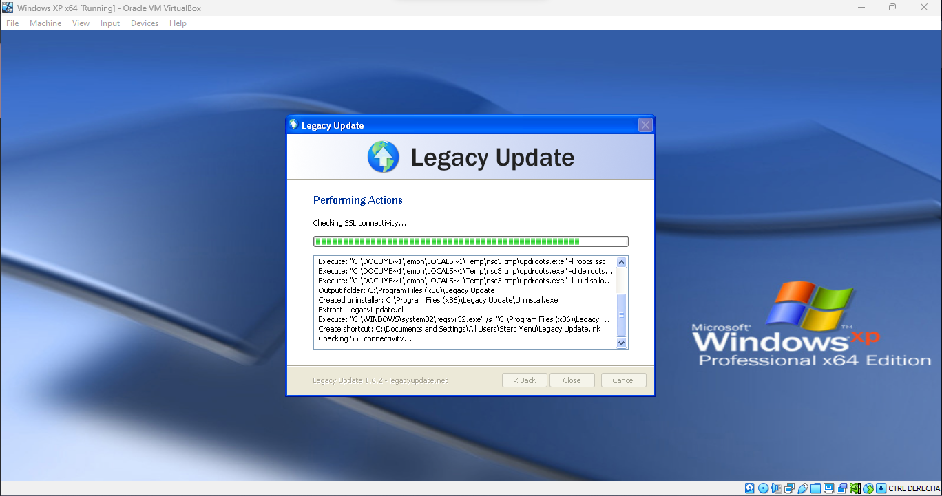 LegacyUpdate stays on LegacyUpdateTemp user after updating WUA and ...
