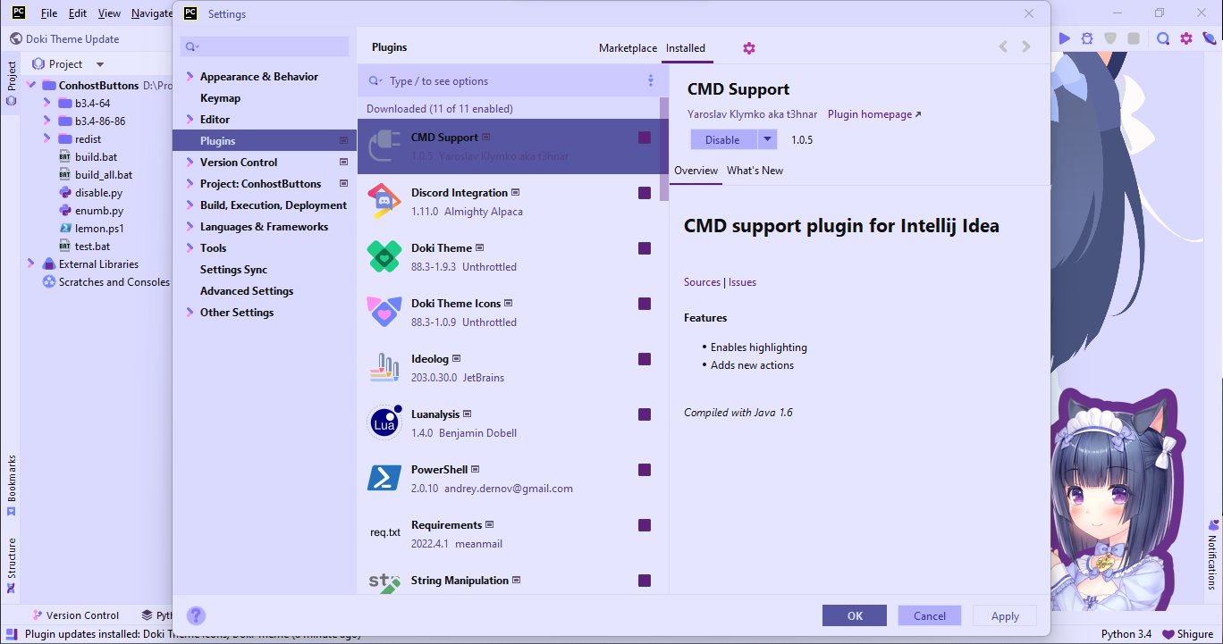 Shigure's text and checkboxes in some sections is not really visible · Issue #649 · doki-theme ...