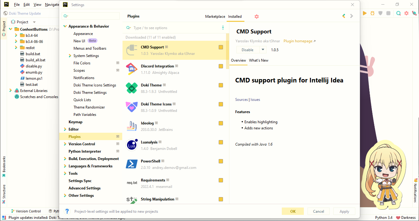 Shigure's text and checkboxes in some sections is not really visible · Issue #649 · doki-theme ...