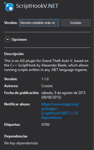 NuGet package · Issue #696 · scripthookvdotnet/scripthookvdotnet · GitHub