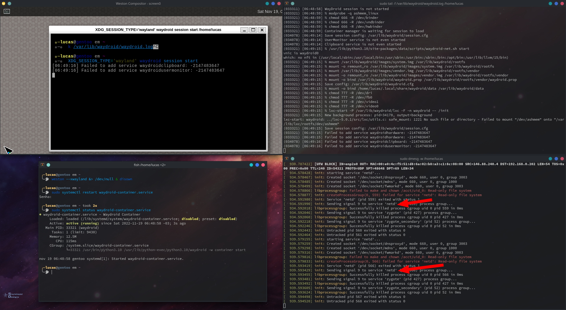 init: starting service 'netd' loop · Issue #601 · waydroid/waydroid · GitHub