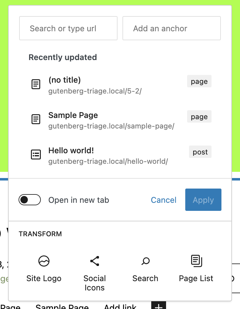 Anchor option for links and pagination in the Query Loop Block · Issue #48330 · WordPress ...