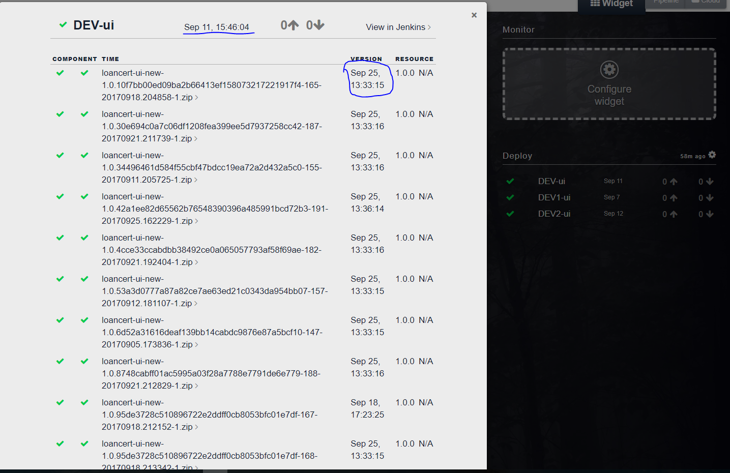 Deploy Widget Information Incorrect · Issue #1740 · hygieia/hygieia · GitHub