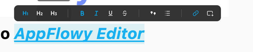 Fr Appflowy Editor Toolbar Highlights The Status Of The Currently Selected Style · Issue 5014