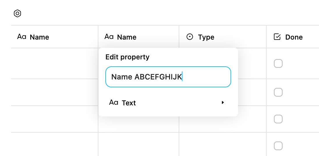 [Bug] Grid: Incomplete display of the property names · Issue #1296 · AppFlowy-IO/AppFlowy · GitHub