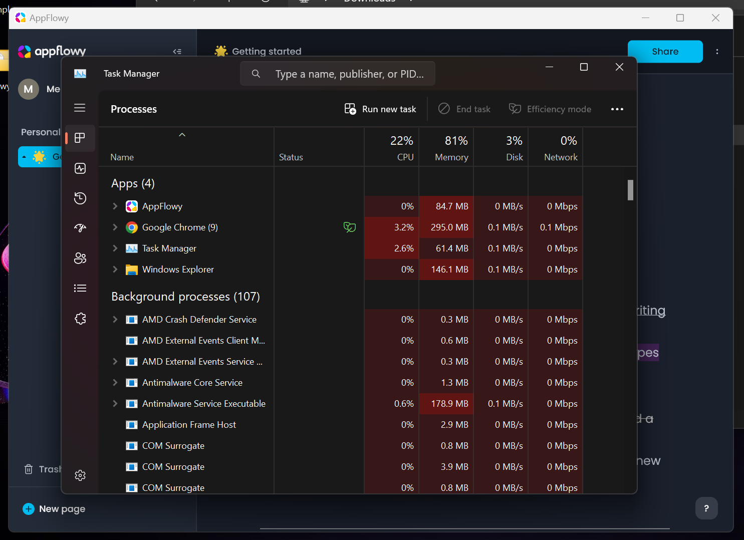 Excessive memory occupation · Issue #3975 · AppFlowy-IO/AppFlowy · GitHub