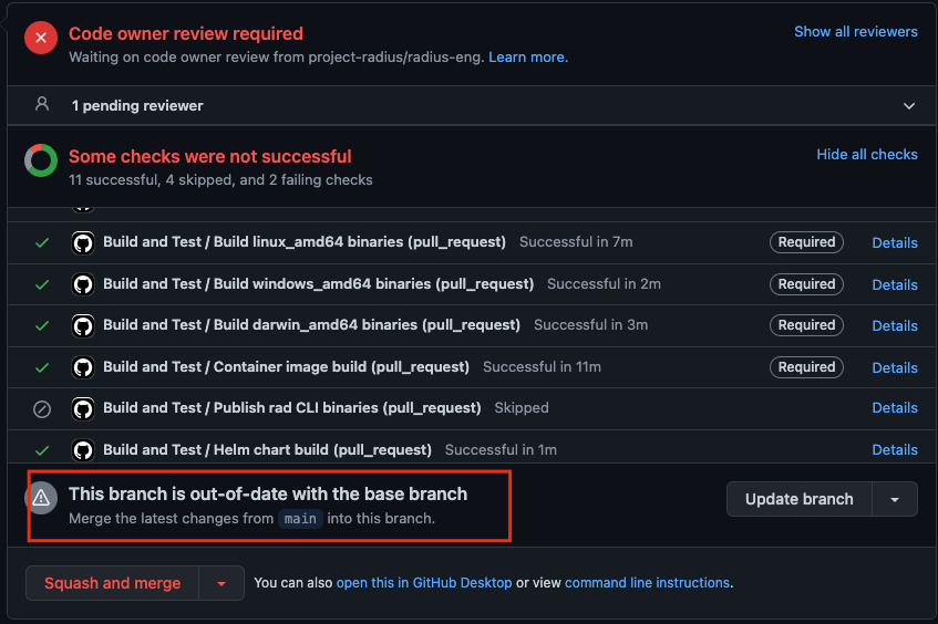 Enable "Require branches to be up to date before merging" to avoid unexpected regression and ...