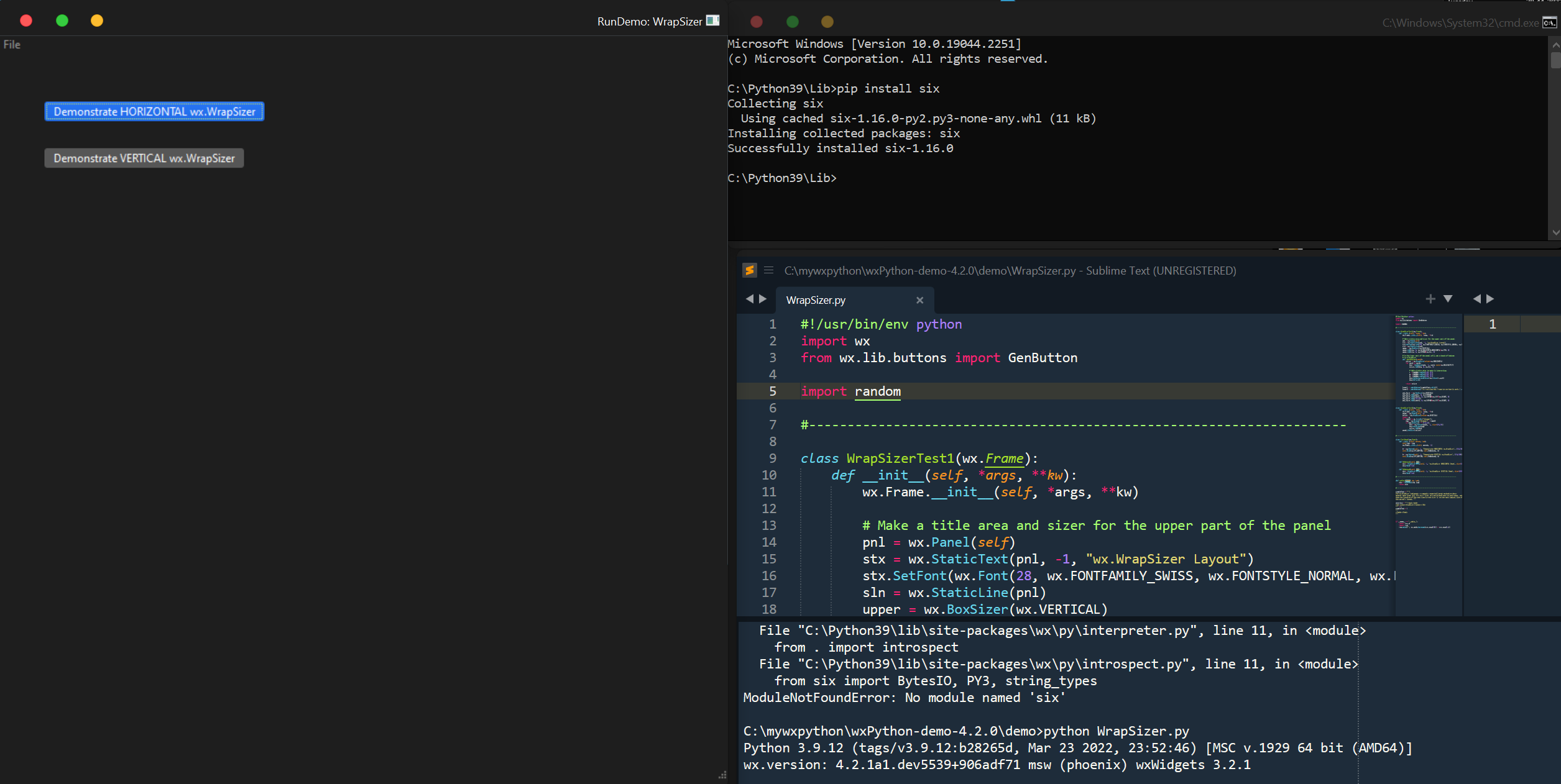 ModuleNotFoundError: No module named 'run' · Issue #2312 · wxWidgets/Phoenix · GitHub