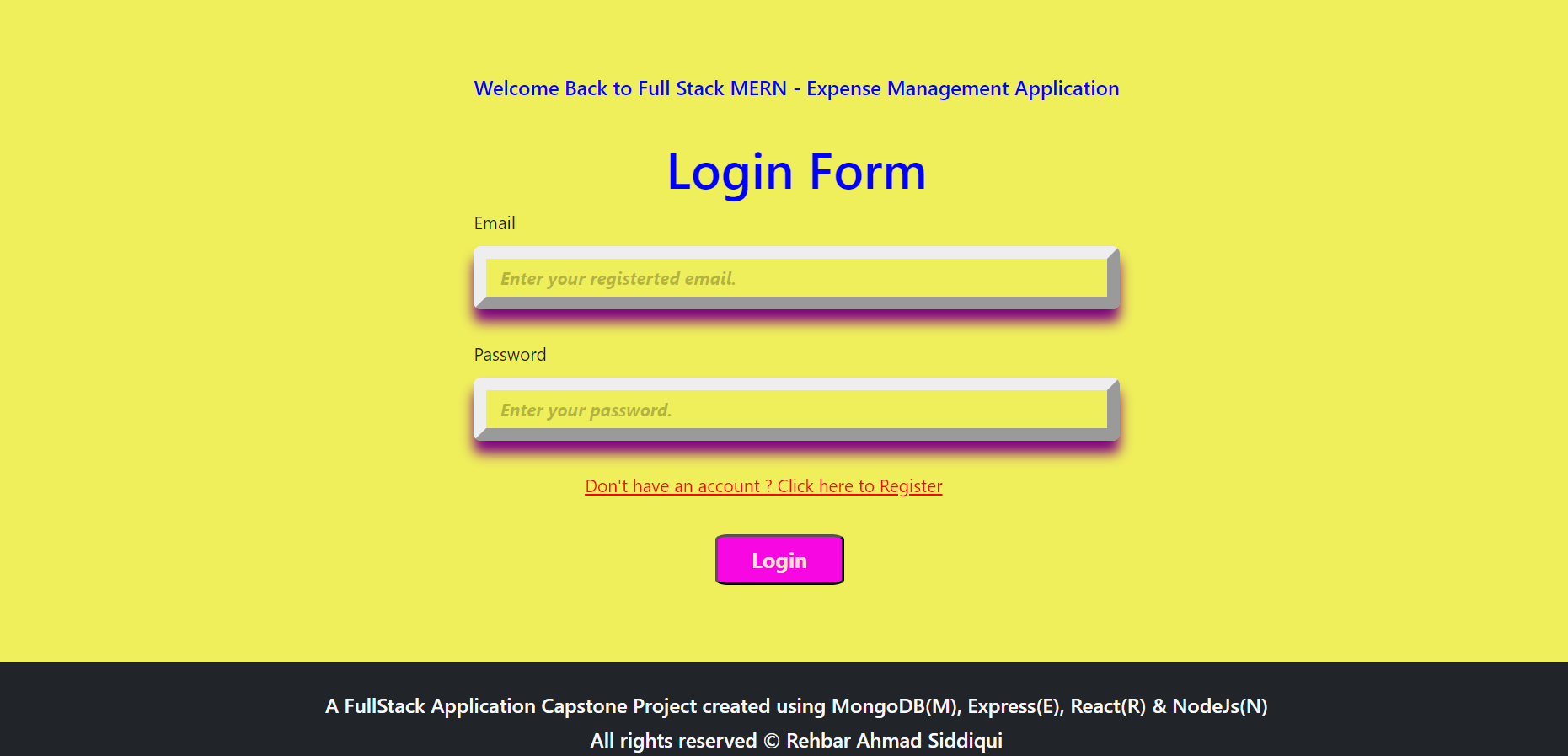 GitHub - Rehbar-Ahmad-Siddiqui/development-phase-expense-app: Full Stack MERN - Expense ...