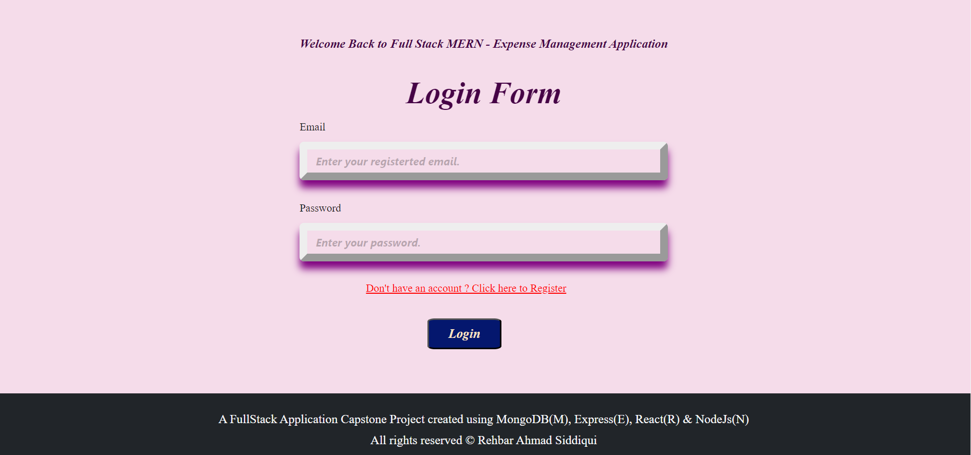 Github Rehbar Ahmad Siddiqui Exp App Mern Full Stack Expense Management Application