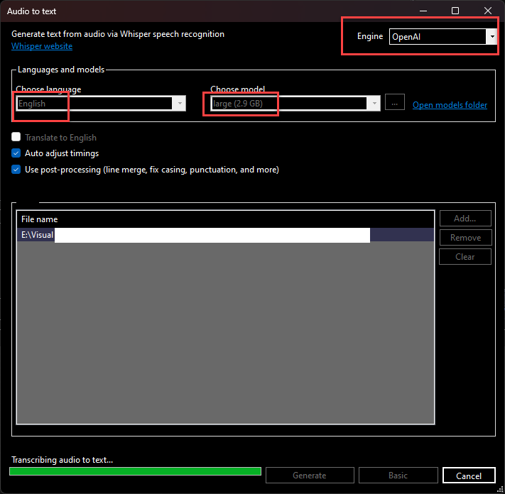 (Speech to text) OpenAI takes forever to transcribe! · Issue #7011 · SubtitleEdit/subtitleedit ...