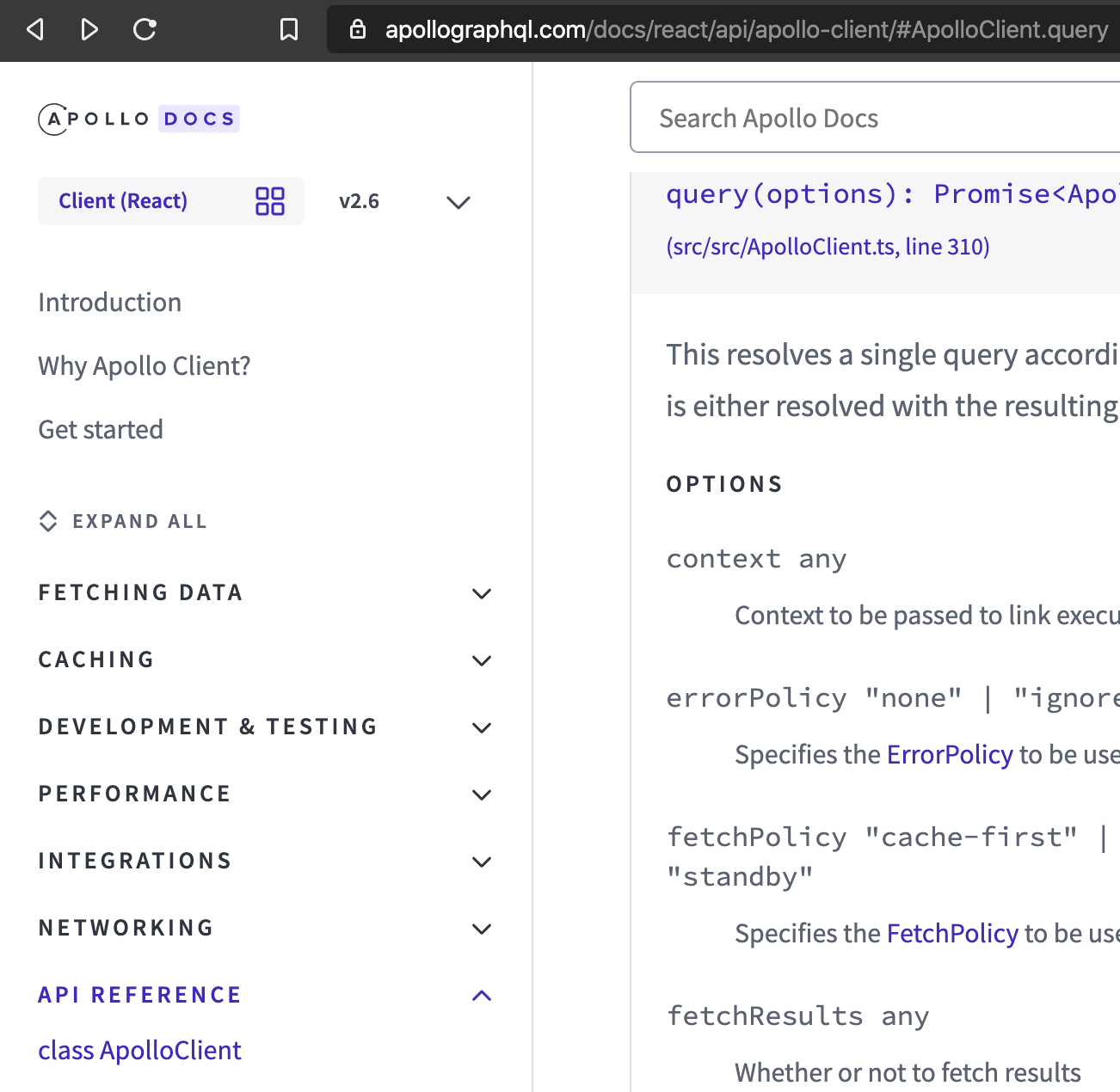 Apollo Client docs return 404 when deep linking · Issue #5786 · apollographql/apollo-client · GitHub