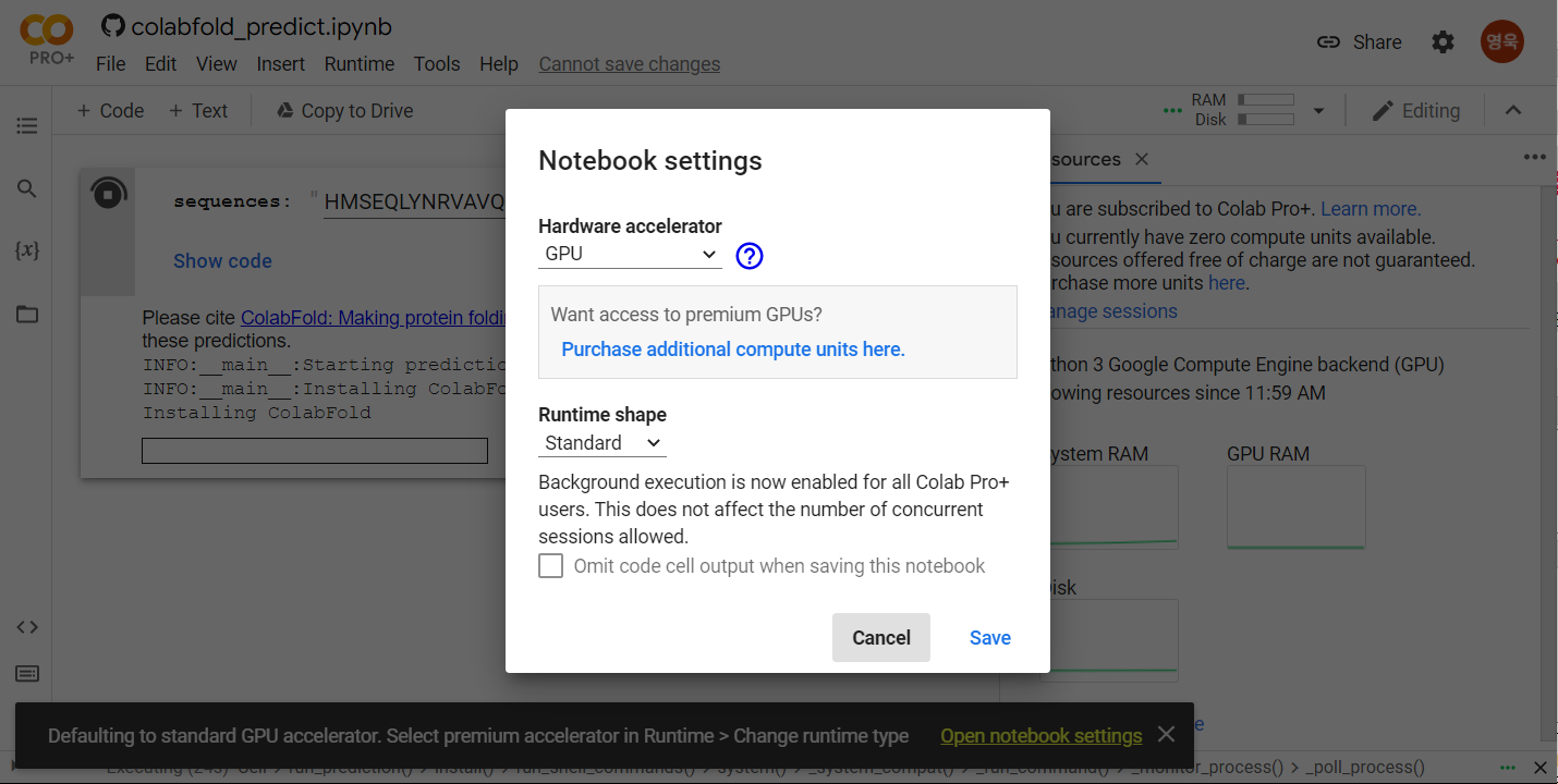 Premium+ subscribe in Googlecolab · Issue #3234 · googlecolab/colabtools · GitHub