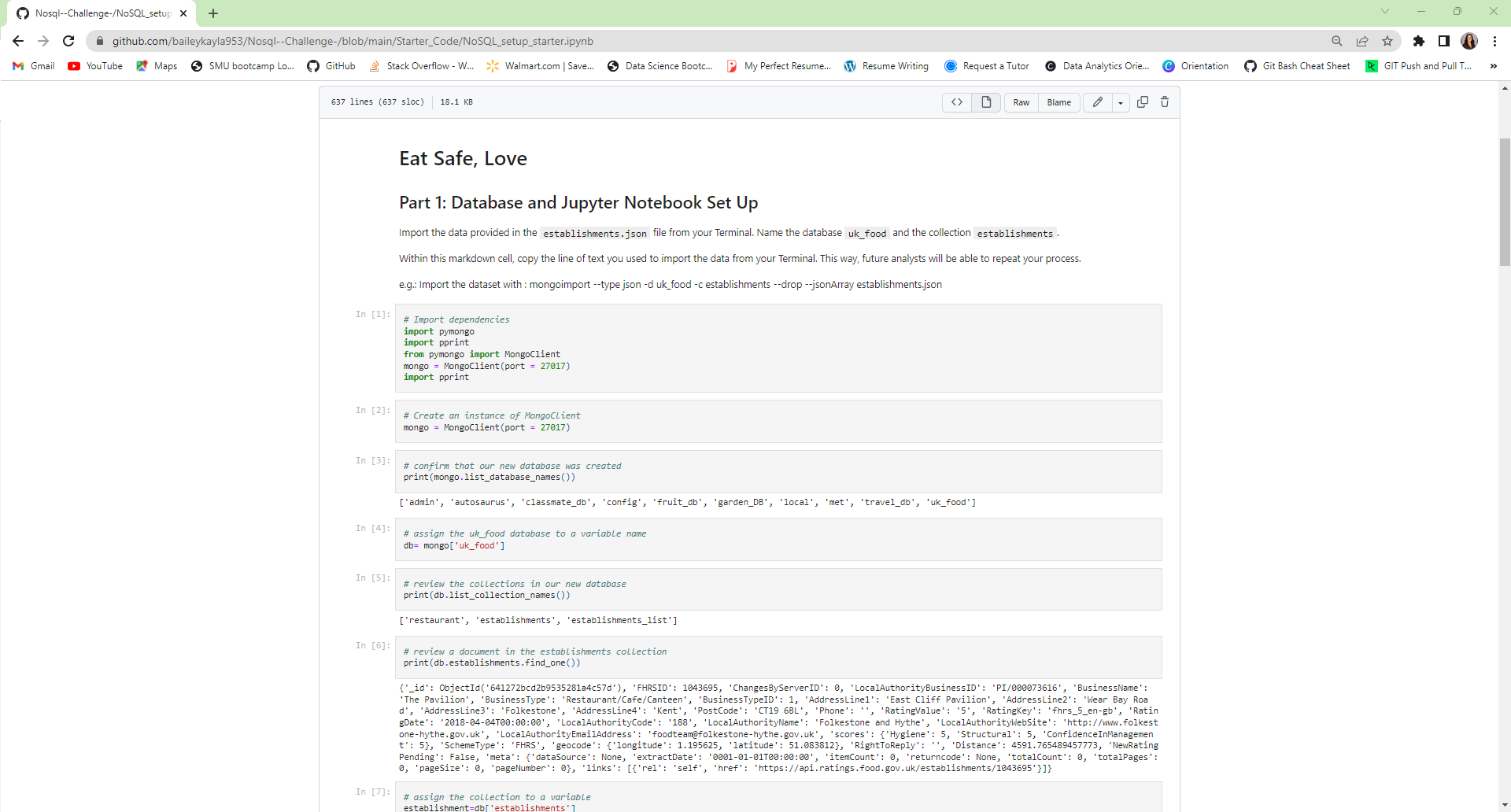 GitHub - baileykayla953/Nosql--Challenge-