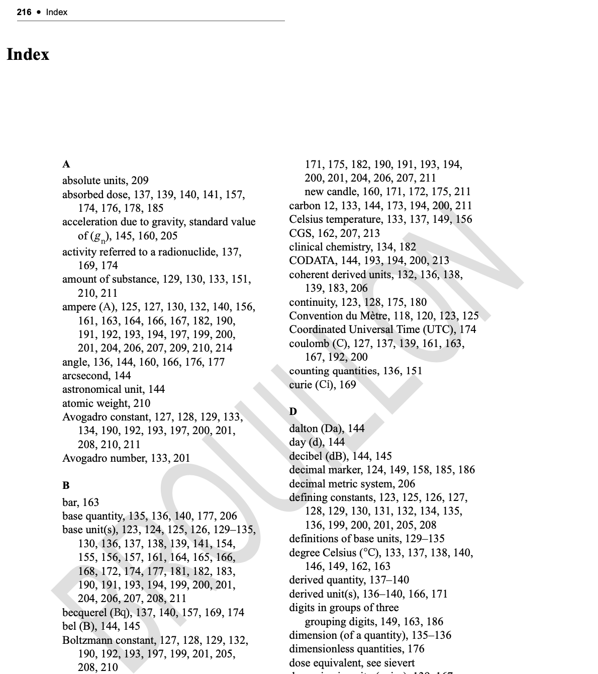 Pdf English Index Showing Brouillon Instead Of English Watermark