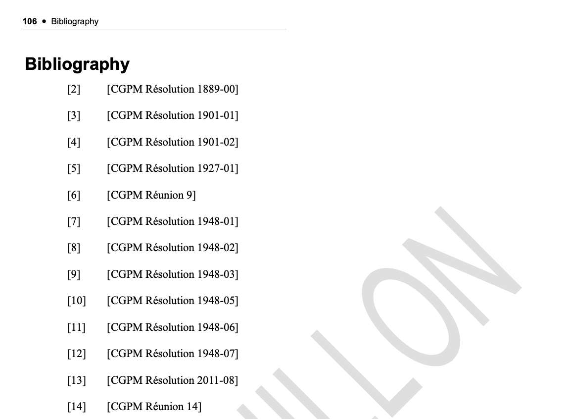 PDF: French bibliography does not hide items that should be hidden · Issue #170 · metanorma/bipm ...