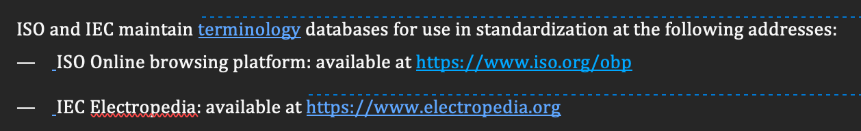 Extra Horizontal Whitespace Before Clause 3 List Items Compared To Iso Copy Should Be Removed