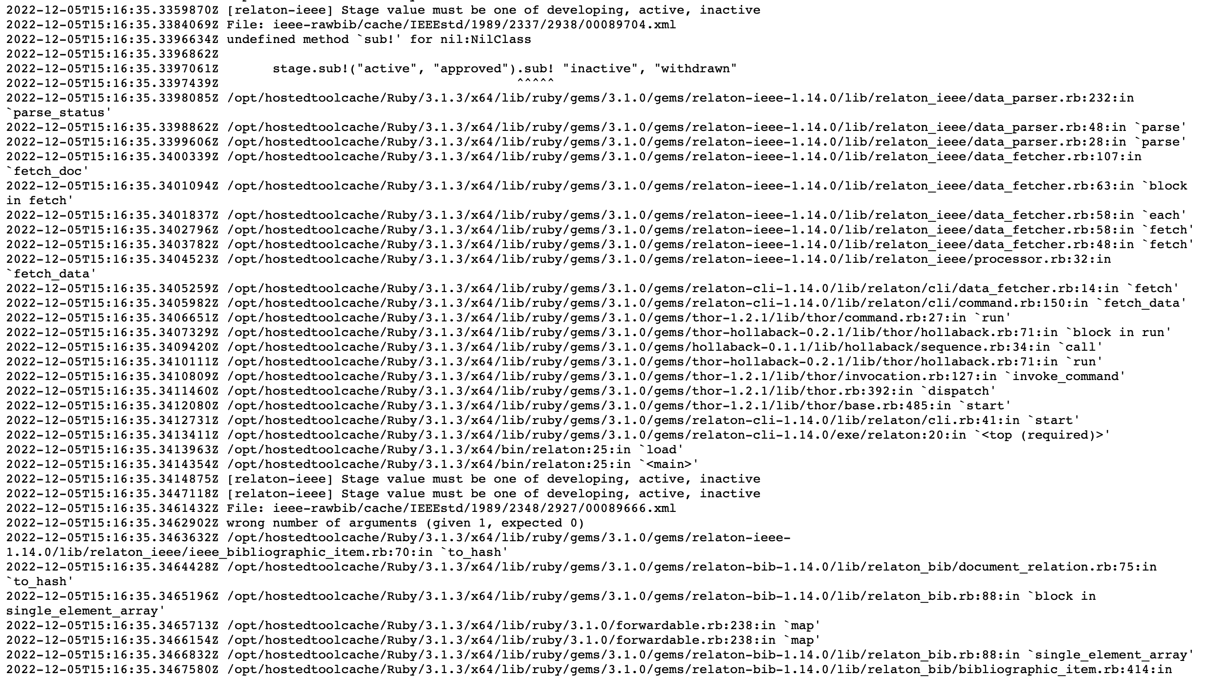 (URGENT) IEEE data fetch failure from ietf-tools/ieee-rawbib · Issue #34 · relaton/relaton-ieee ...