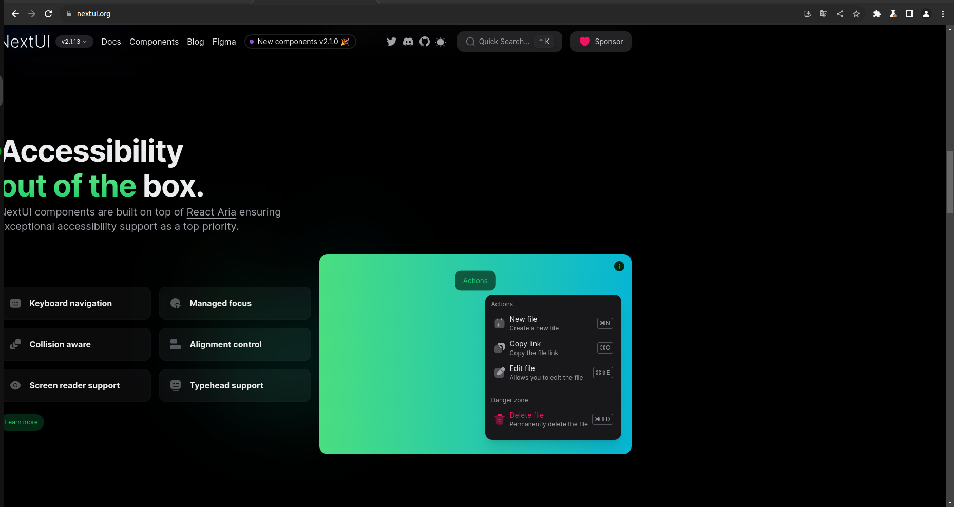 [BUG][Reproducible from the official website https://nextui.org/] - H-Scroll issues on keyboard ...