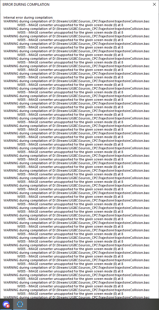 No reason crash by adding 4 lines (cpc) · Issue #555 · spotlessmind1975/ugbasic · GitHub