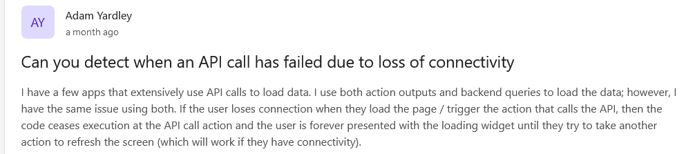 Api call without internet connection breaks action chain on mobile · Issue #1404 · FlutterFlow ...