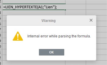 [Spreadsheet] French version of hyperlink formula throw an internal ...