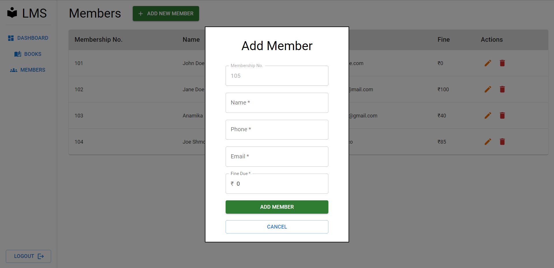 Github Sidsinrlibrary Management System Library Management System Crud Application 